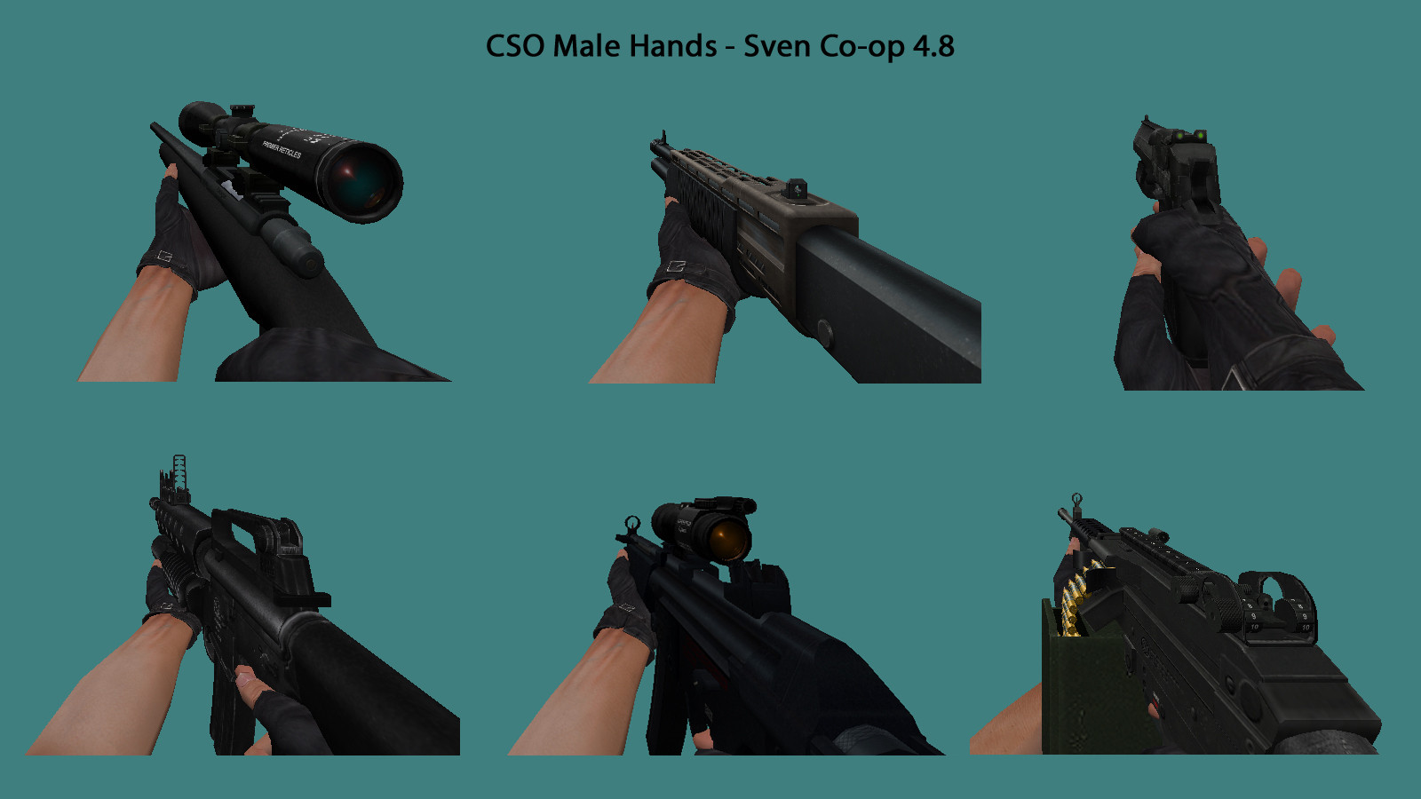 CSO Male Hands - Sven Co-op 4.8 Weapons Mod for Sven Co-op | SC Mods