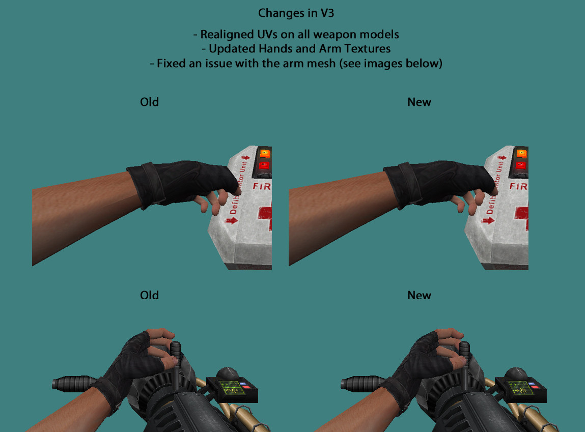 CSO Male Hands - Sven Co-op 5.0 Weapons Mod for Sven Co-op | SC Mods