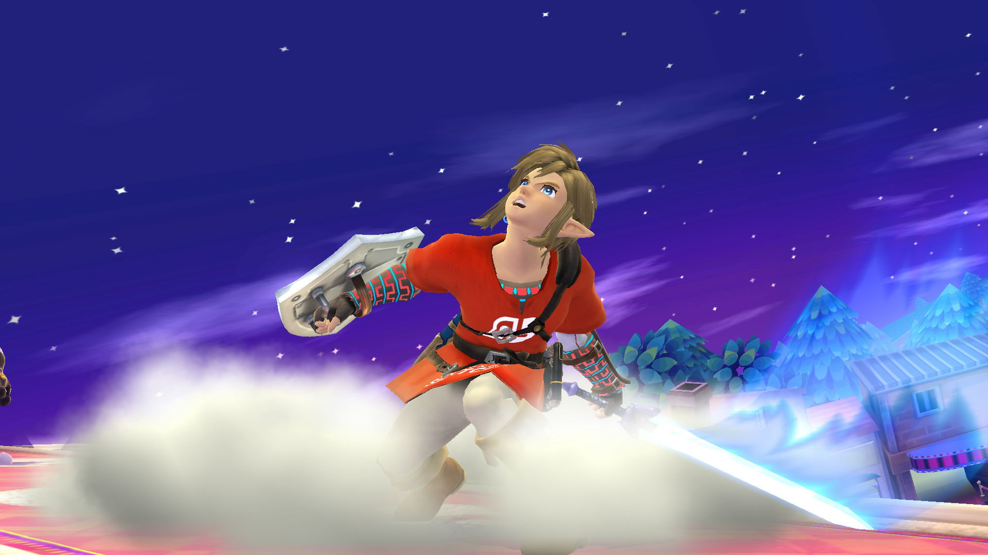 Switch Shirt BOTW Link Mod for Super Smash Bros. (Wii U) | SSB4U Mods