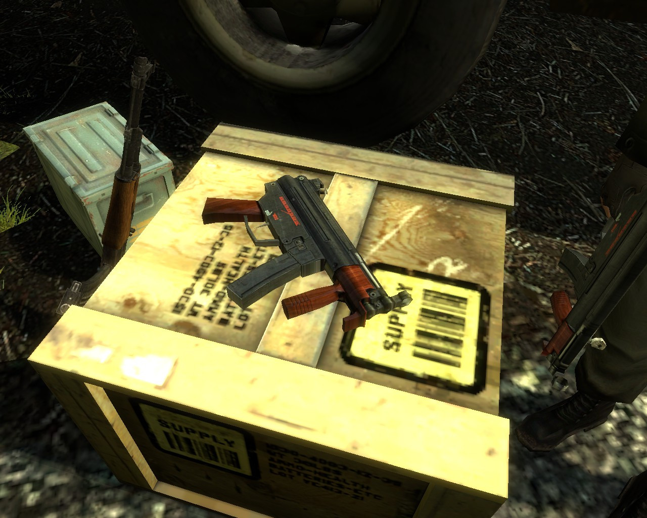 MP5k Wooden Mod for Half-Life 2 | HL2 Mods