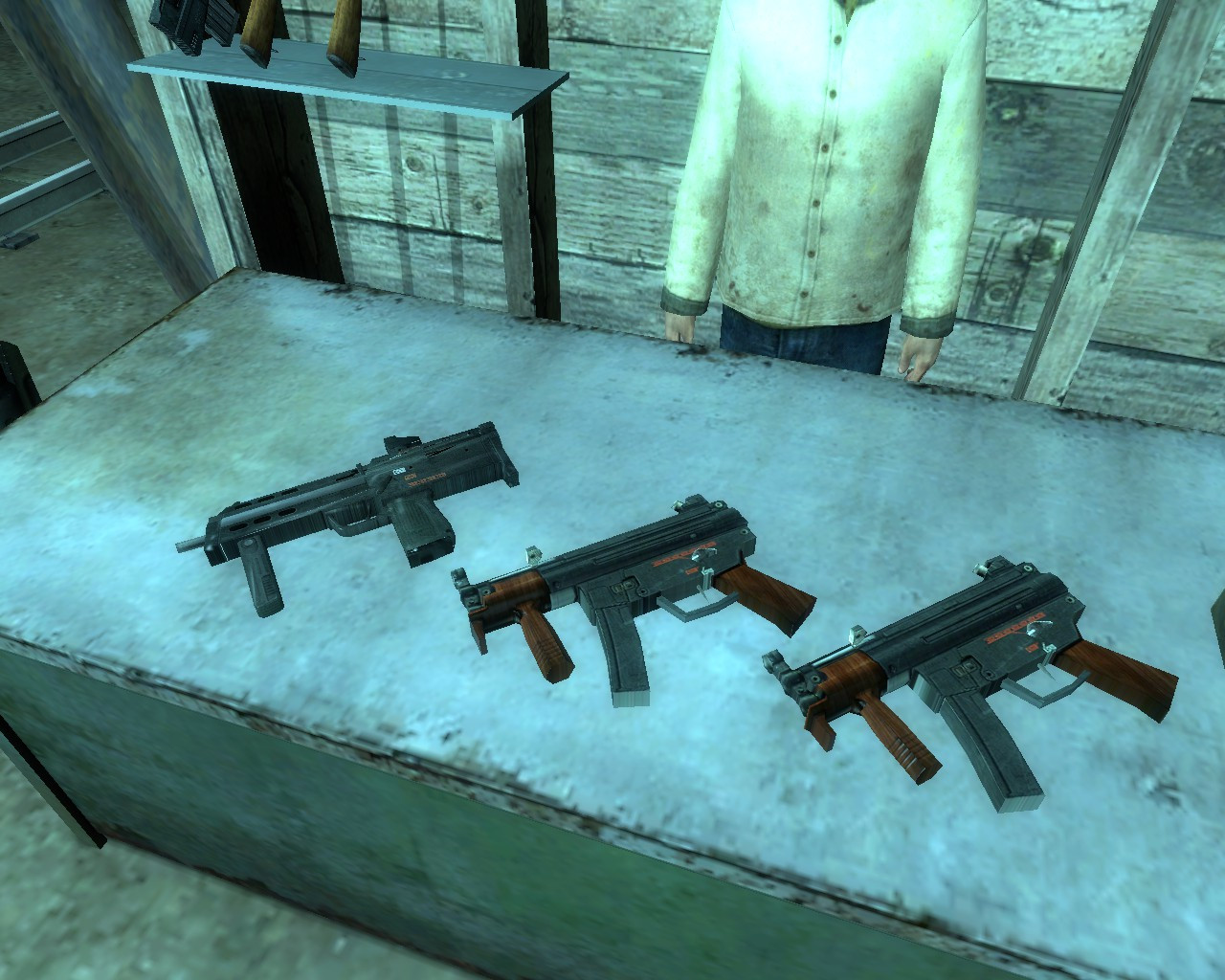 MP5k Wooden Mod for Half-Life 2 | HL2 Mods