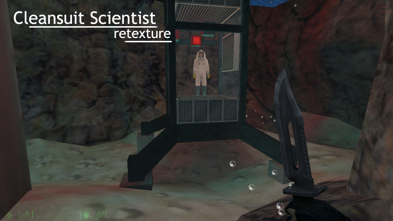 Clean Suit Scientist Retexture [Half-Life: Opposing Force] [Mods]