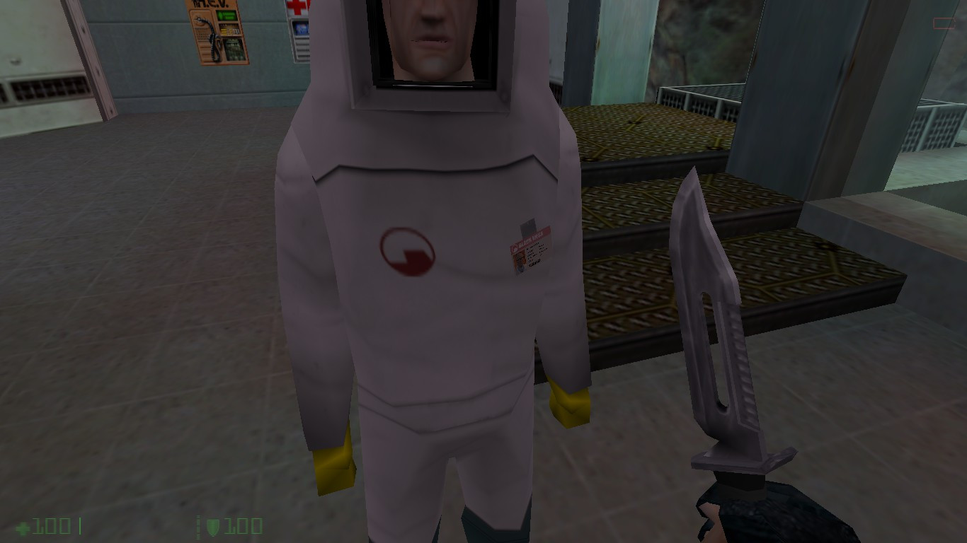 Clean Suit Scientist Retexture [Half-Life: Opposing Force] [Mods]