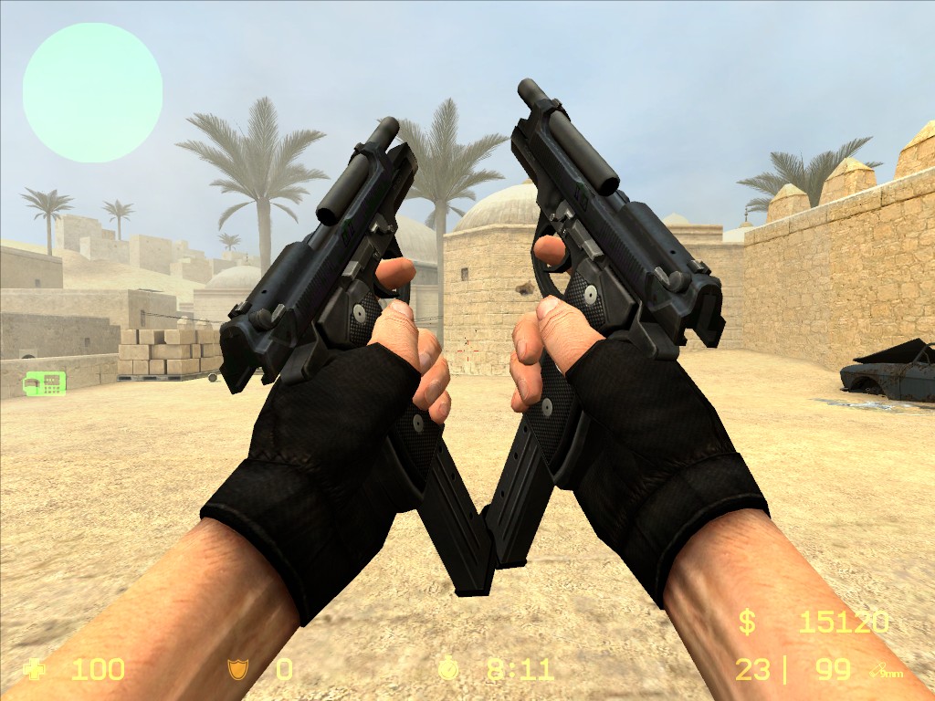 Black Beretta Dual Elites [Counter-Strike: Source] [Mods]