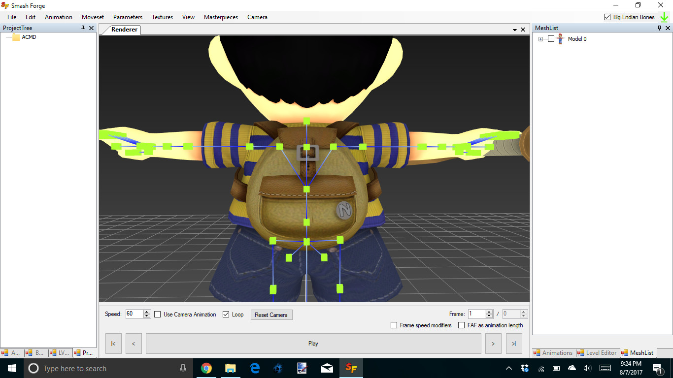 Melee Ness retexture Mod for Super Smash Bros. (Wii U) | SSB4U Mods