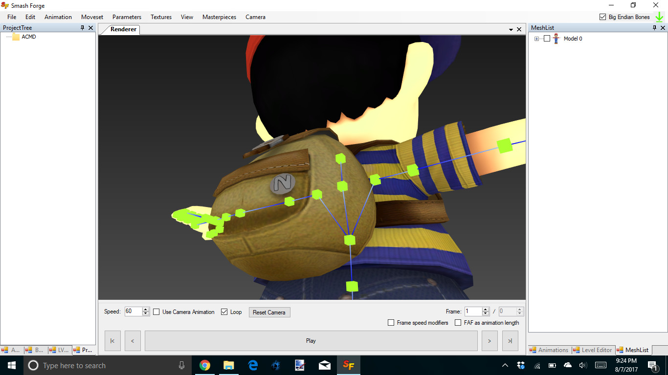 Melee Ness retexture Mod for Super Smash Bros. (Wii U) | SSB4U Mods