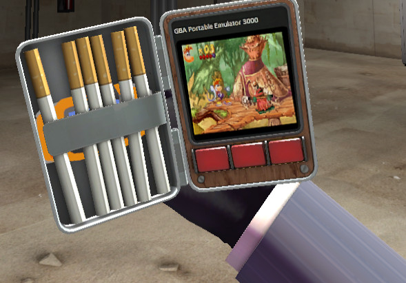 GBA emulator Cigarette Case Mod for Team Fortress 2 | TF2 Mods