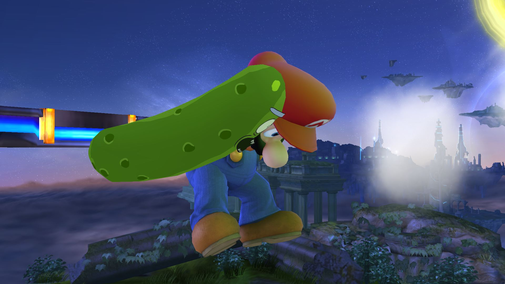 Pickle Rick over Super Scope Mod for Super Smash Bros. (Wii U) | SSB4U Mods