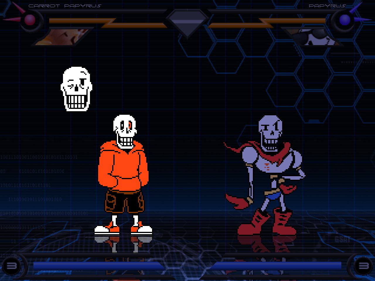 A sprite edit of Carrot Papyrus Mod for M.U.G.E.N | MUGEN Mods