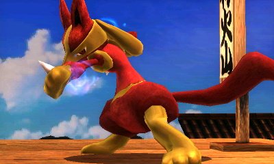 Red and Gold lucario (with csp) [Super Smash Bros. (3DS)] [Mods]