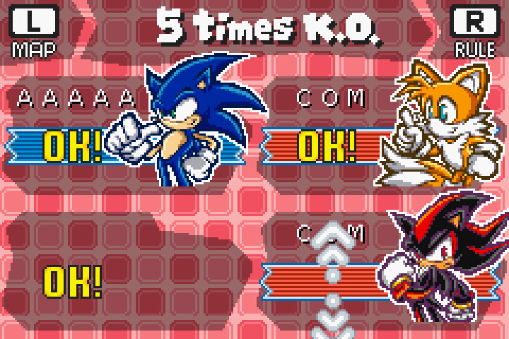 Sonic Advance themed menu elements [Sonic Battle] [Mods]