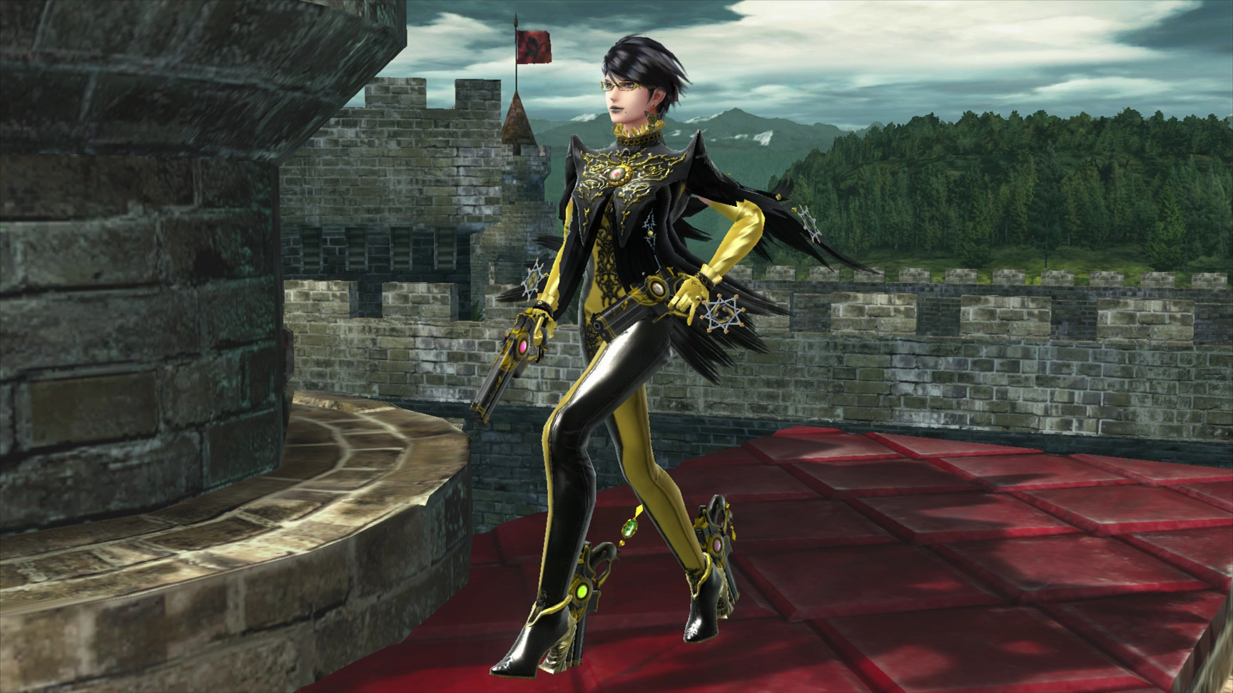 Gold And Black Bayonetta [Super Smash Bros. (Wii U)] [Mods]