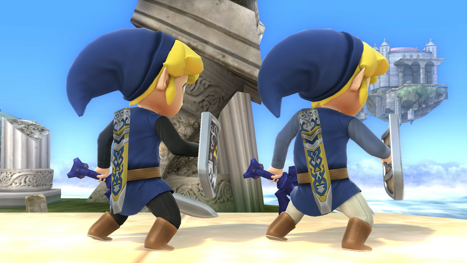 Dark Blue Toon Link Mod for Super Smash Bros. (Wii U) | SSB4U Mods