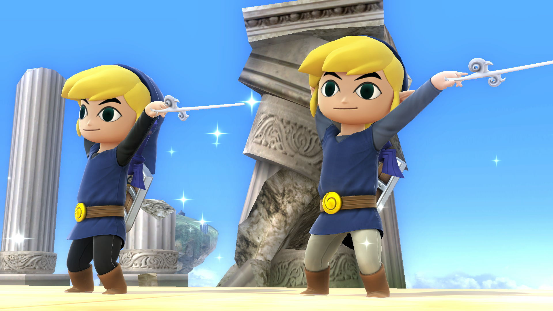 Dark Blue Toon Link [Super Smash Bros. (Wii U)] [Mods]