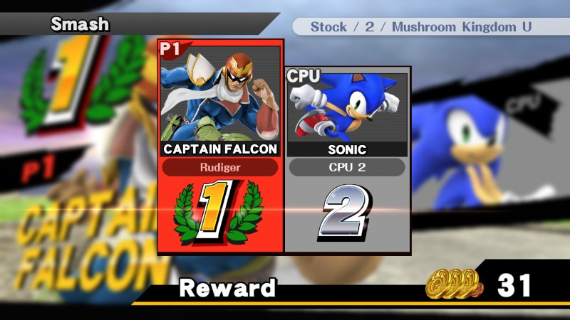 Melee - Blue Alt. - Captain Falcon [Super Smash Bros. (Wii U)] [Mods]