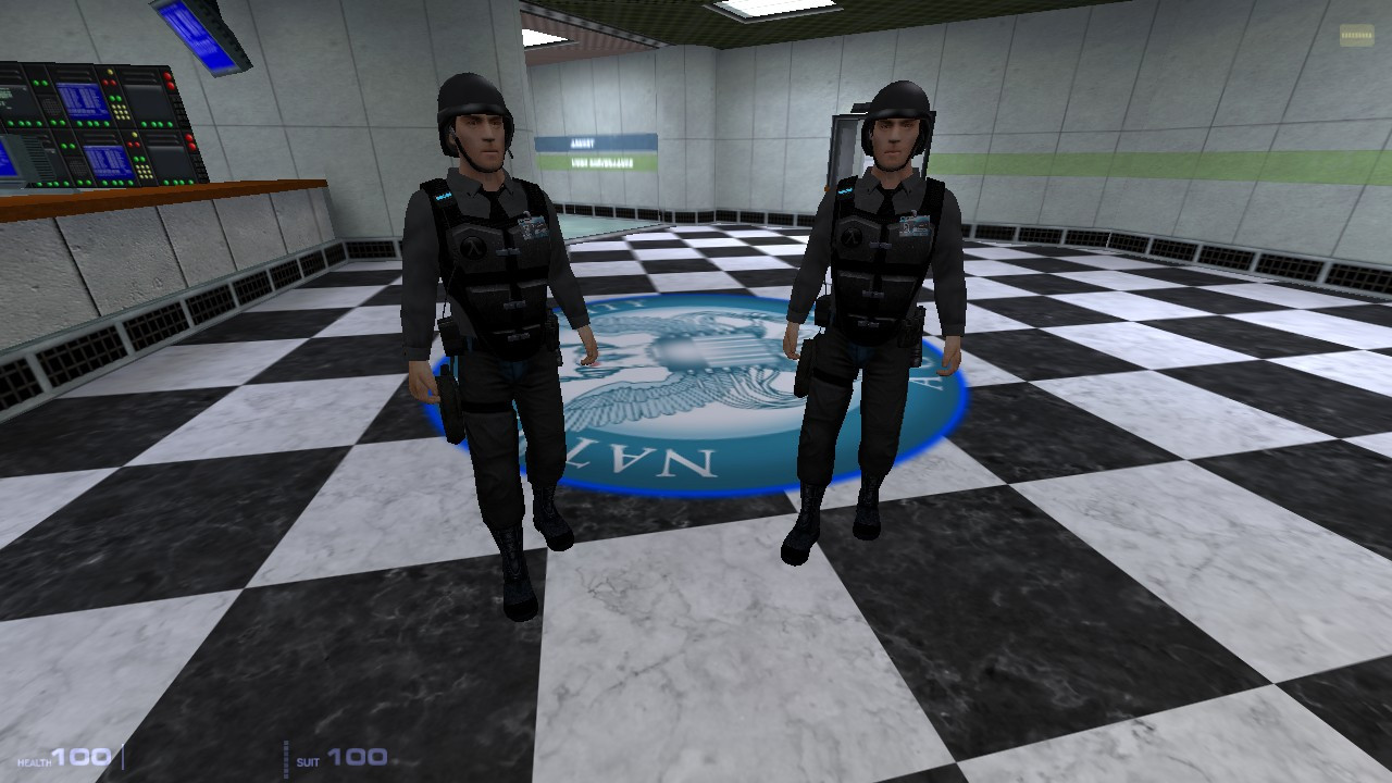 Black Security guards Mod for Half-Life: Blue Shift | HL:BS Mods