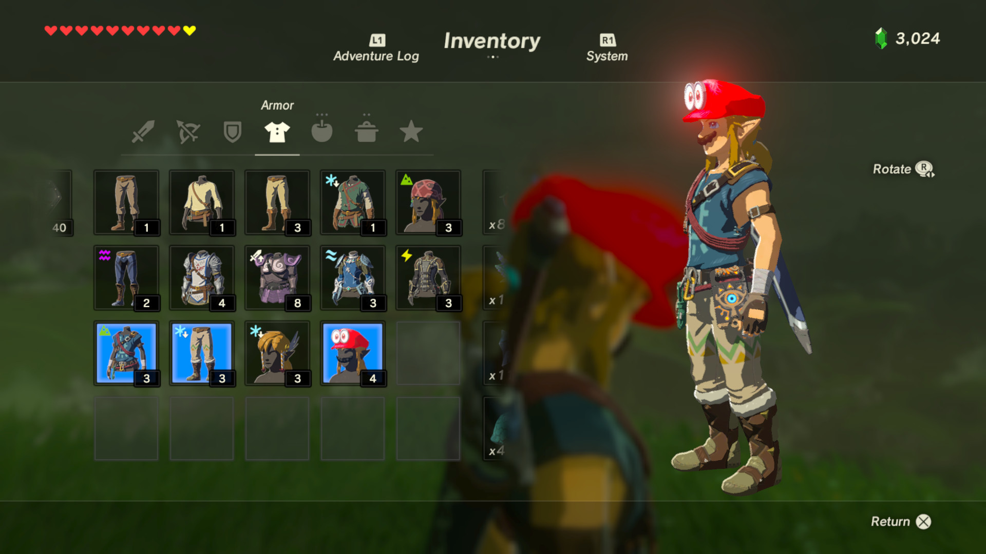 Super Mario Odyssey's Cappy Mod for The Legend of Zelda: Breath of the ...