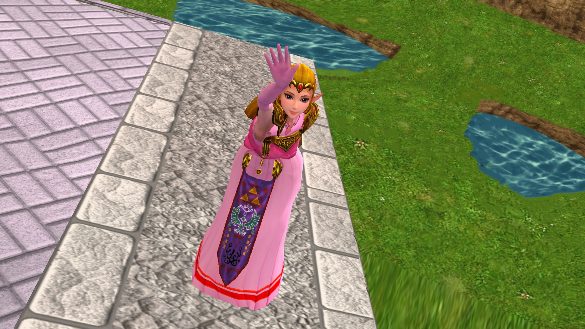 melee Pink recolor of HW OOT Zelda (Beta) Mod for Super Smash Bros ...
