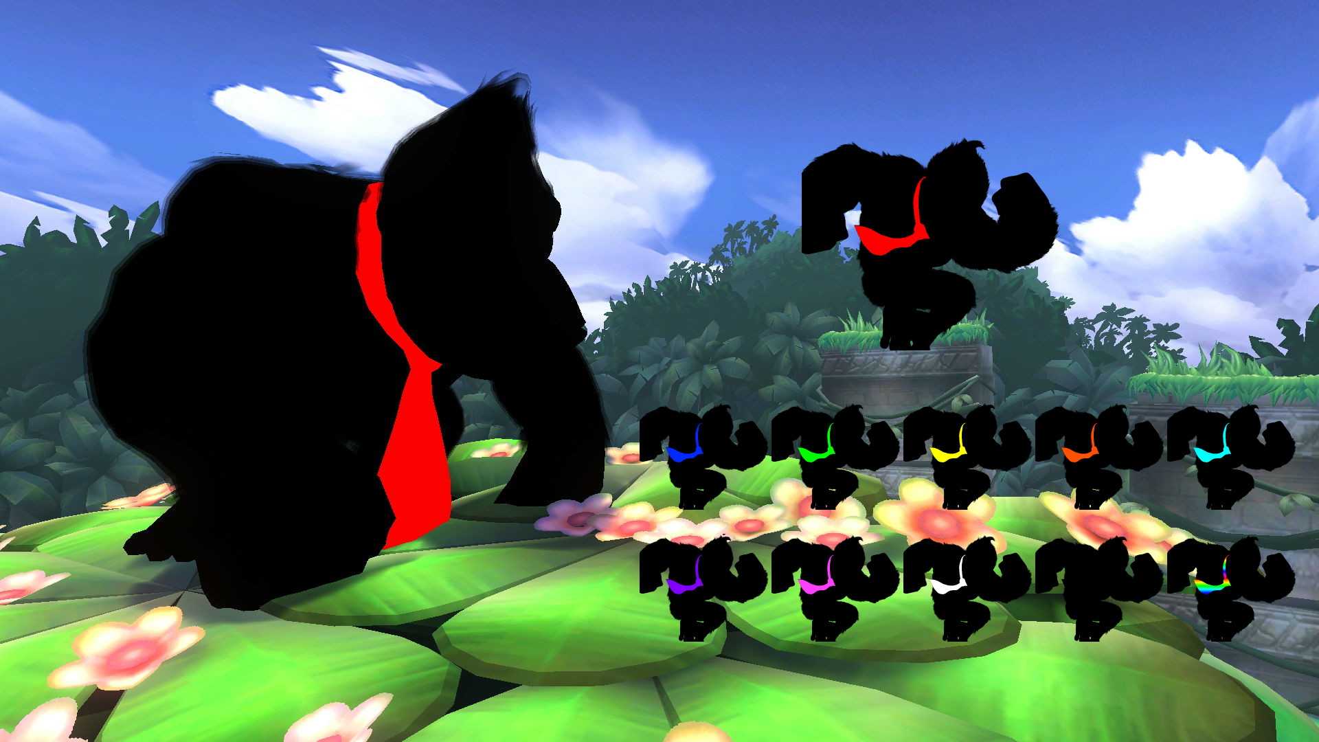 Silhouette Donkey Kong Mod for Super Smash Bros. (Wii U) | SSB4U Mods