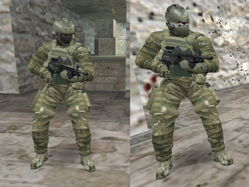 Soldiers of special units in three versions Mod for Counter-Strike 1.6 ...