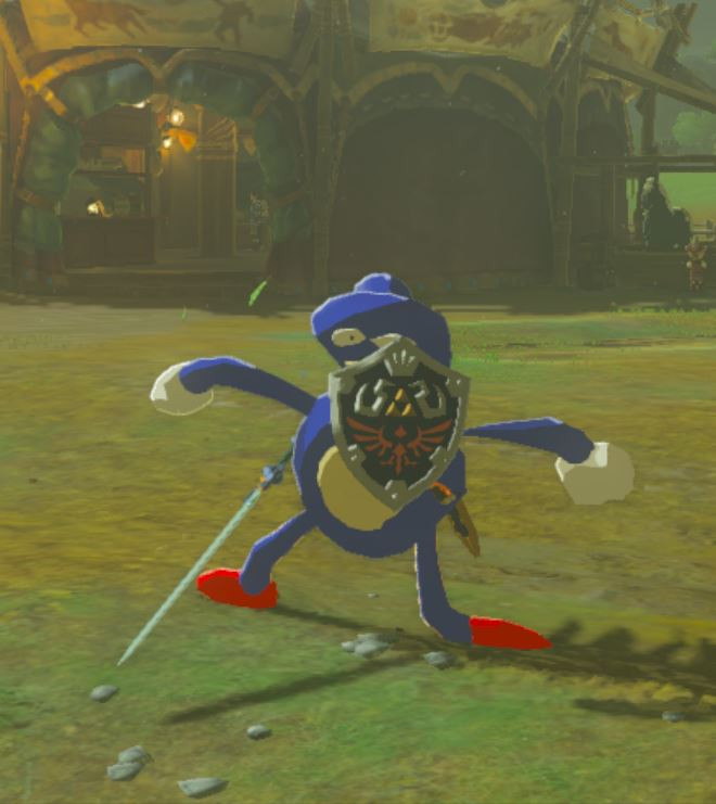 Sanic the Hegeheg in: Breath of the Wild Mod for The Legend of Zelda ...