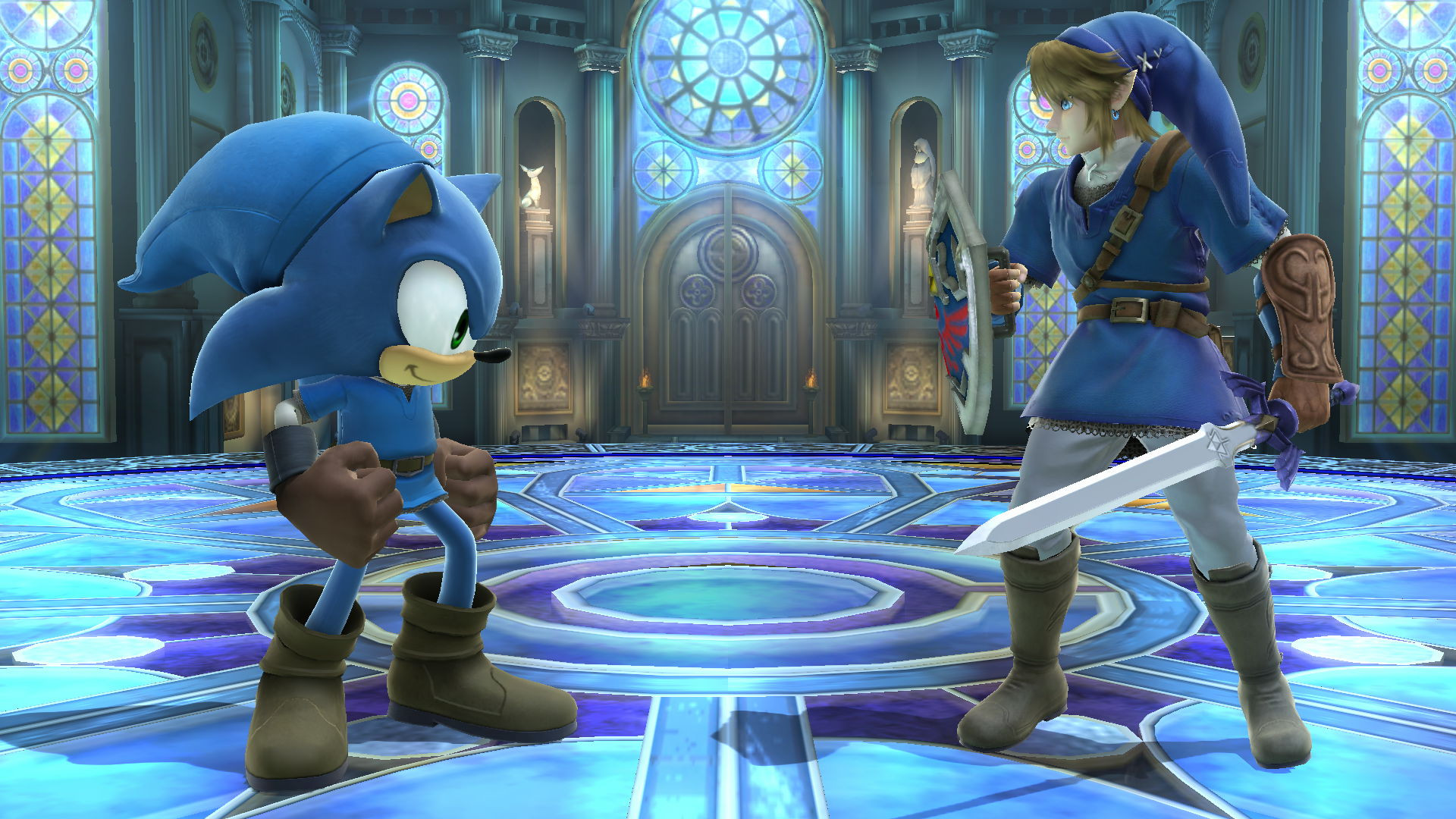 Link Sonic [Super Smash Bros. (Wii U)] [Mods]