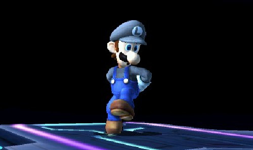 Gray Luigi Reskin Mod for Super Smash Bros. (3DS) | SSB3DS Mods