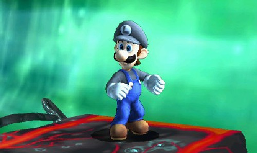 Gray Luigi Reskin [Super Smash Bros. (3DS)] [Mods]