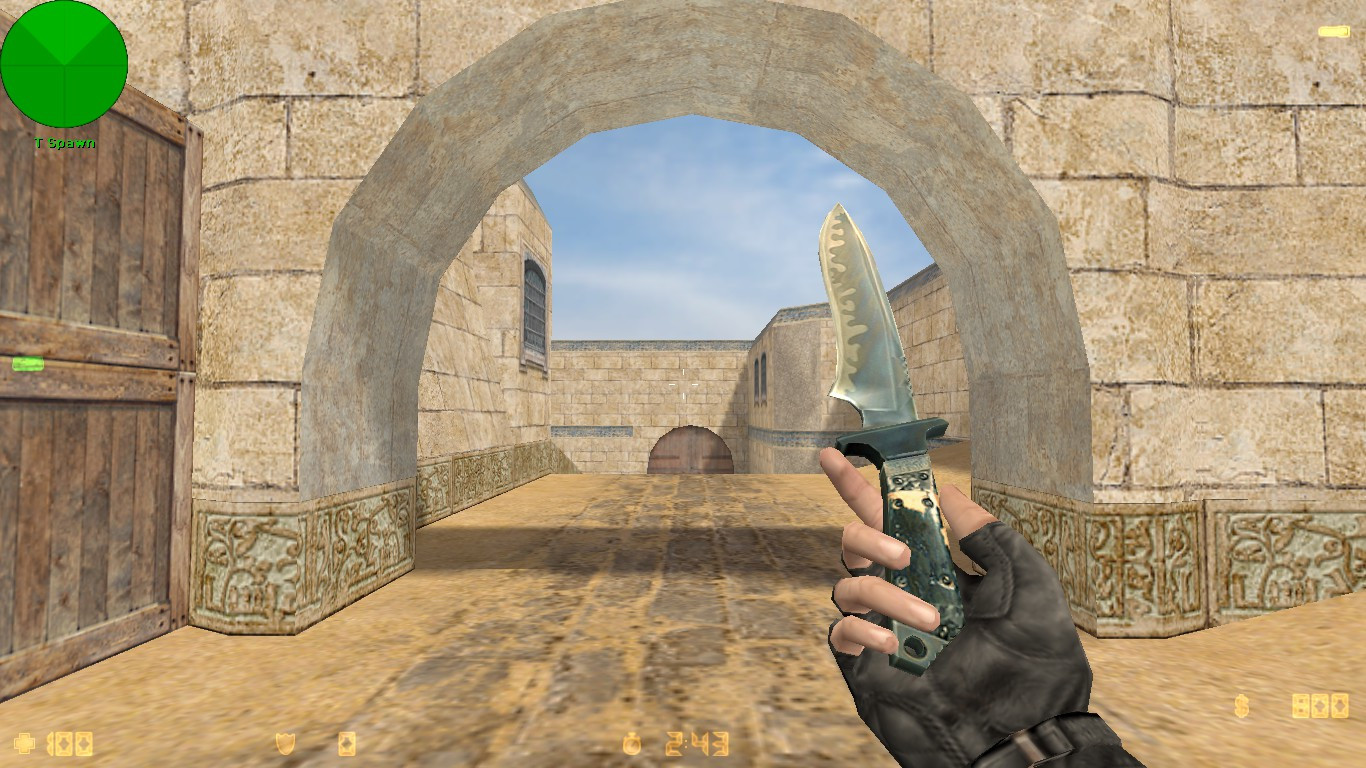 Default CS:CZ Knife on CS:GO Bayonet Anims Mod for Counter-Strike ...