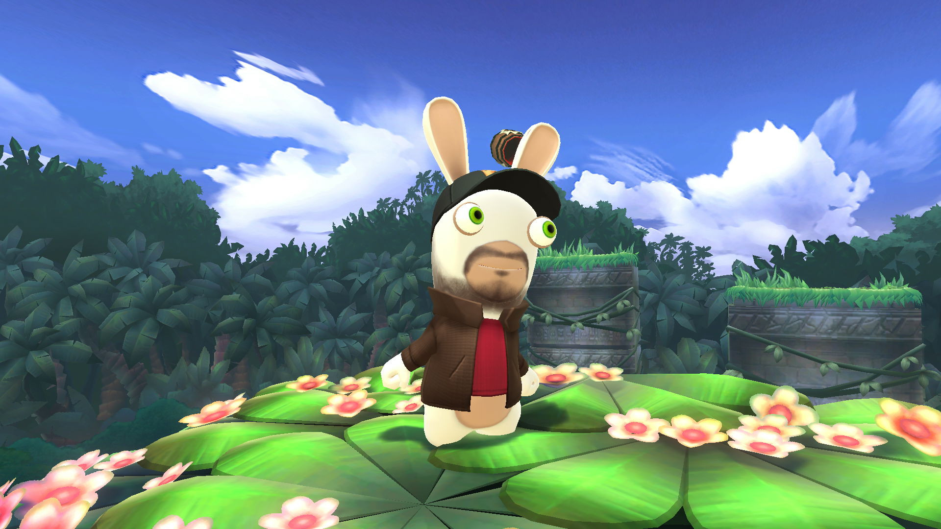 Rabbinny(Rabbid Vinny) Over Villager! [Super Smash Bros. (Wii U)] [Mods]