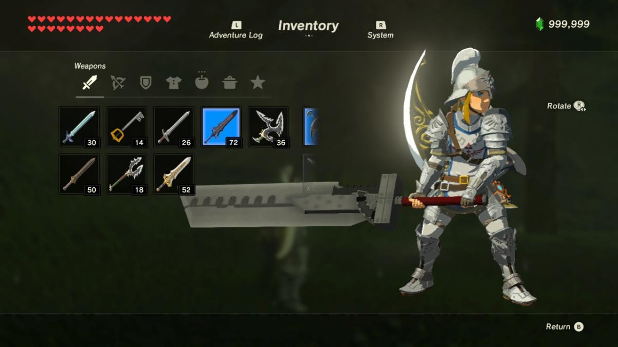 Fusion Sword over Royal Guard's Claymore Mod for The Legend of Zelda ...