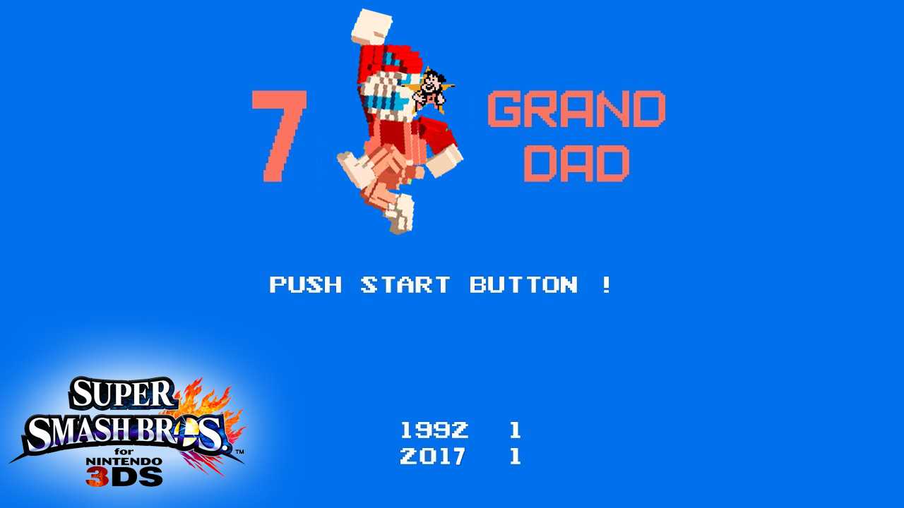 Grand Dad over 8 Bit Mario Mod for Super Smash Bros. (3DS) | SSB3DS Mods