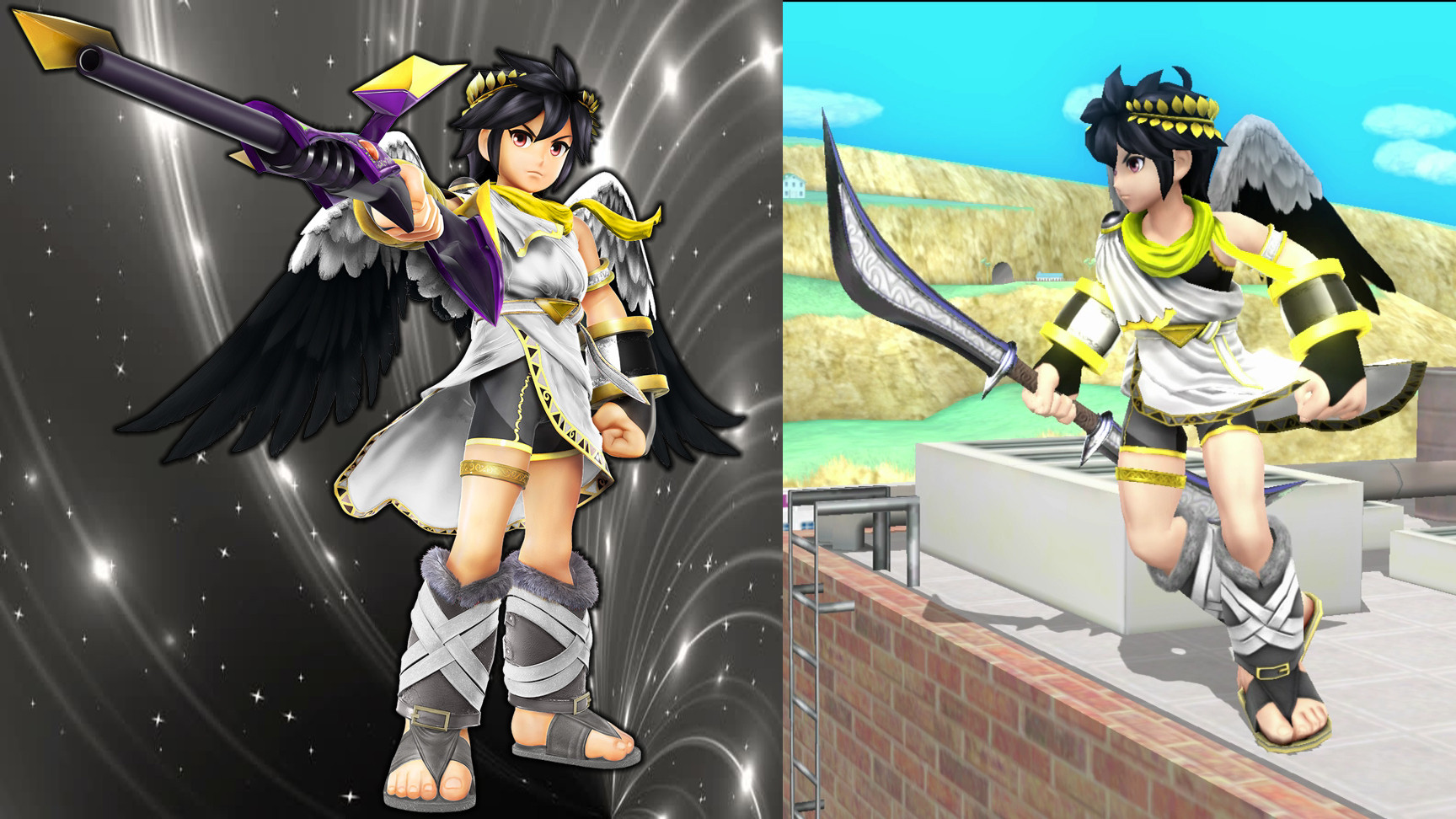 The Holy Fallen Angel (Dark Pit) UI [Super Smash Bros. (Wii U)] [Mods]