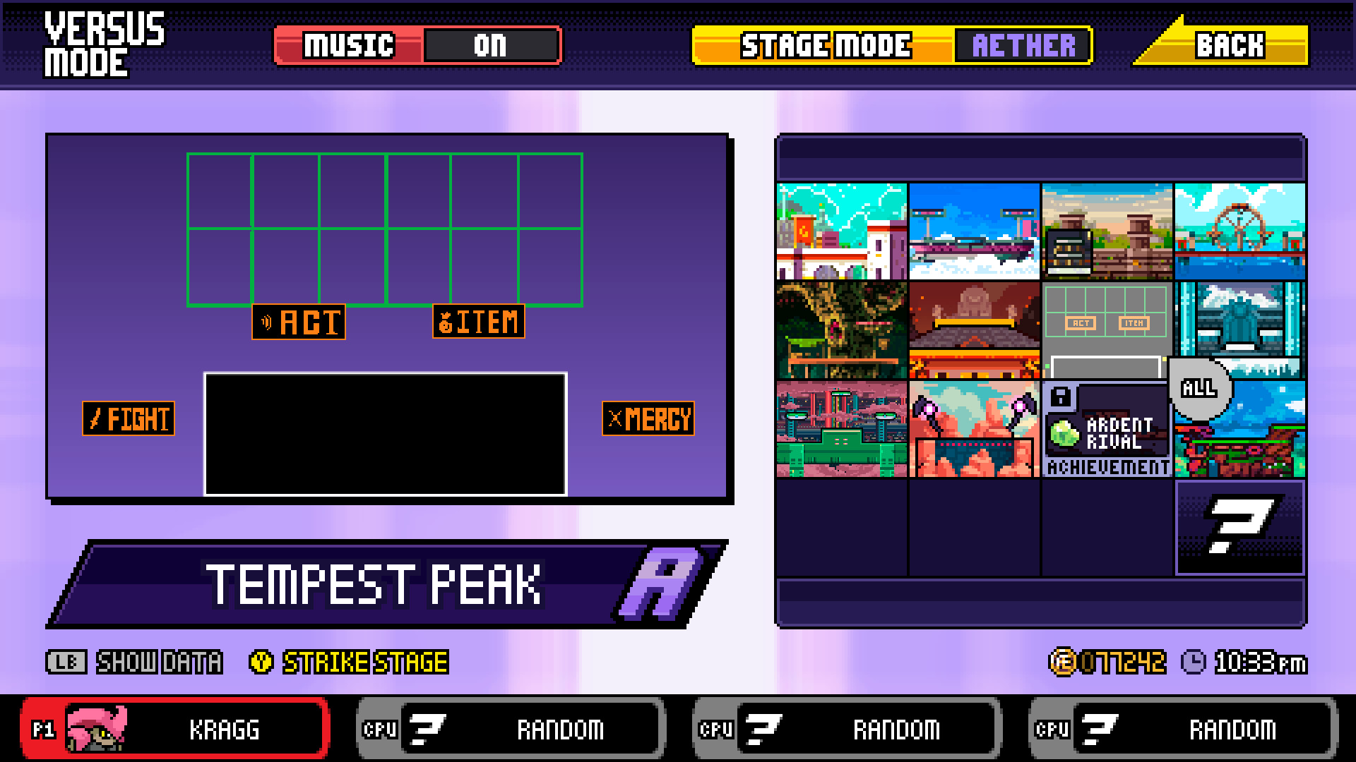 Undertale Battle Screen (Tempest Peak) Mod for Rivals of Aether ...