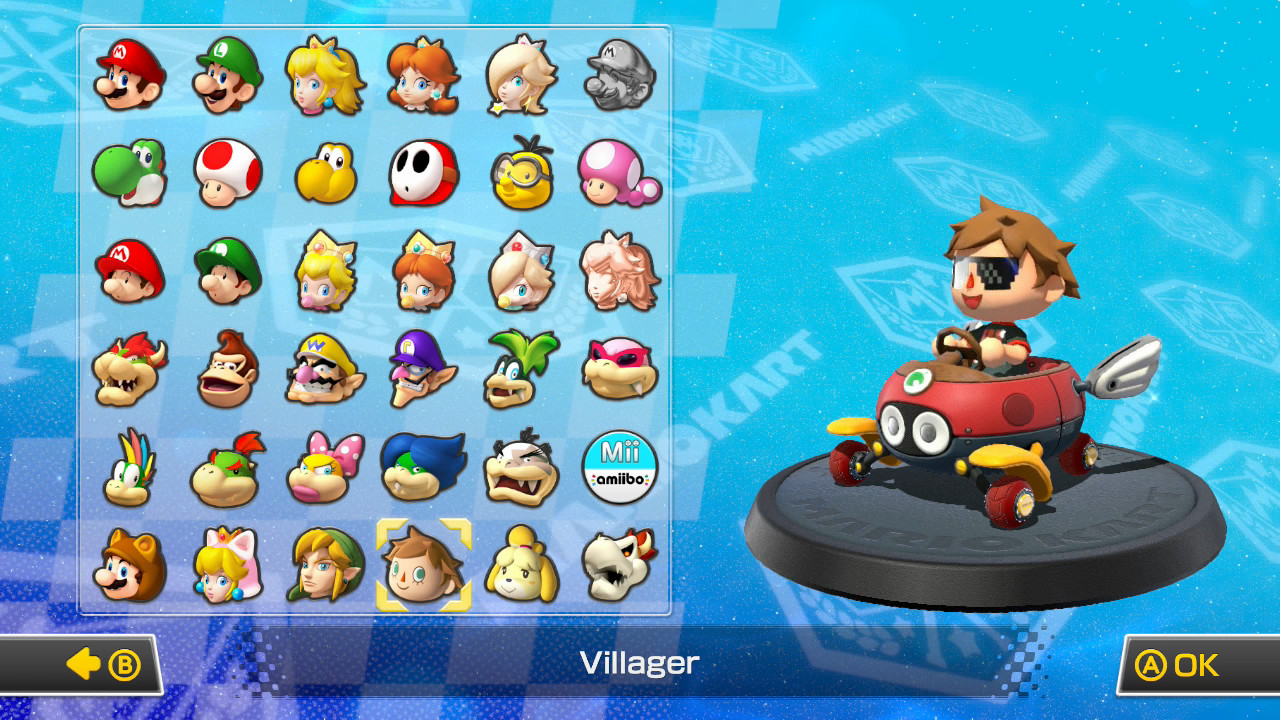 MLG Villager Mod for Mario Kart 8 | MK8 Mods