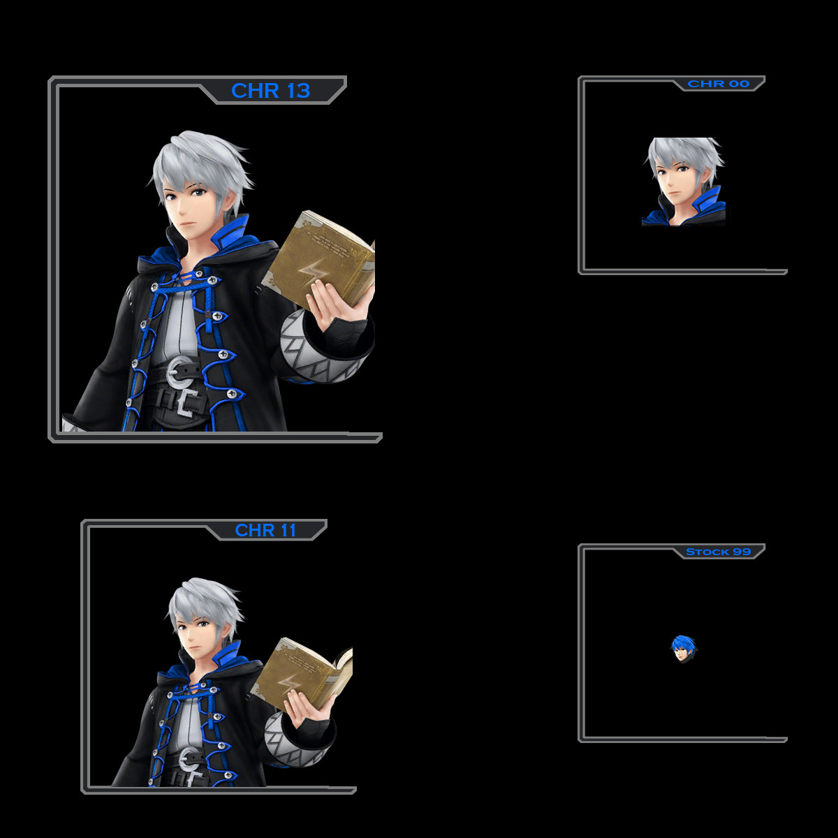 Black and Blue Robin [Super Smash Bros. (Wii U)] [Mods]