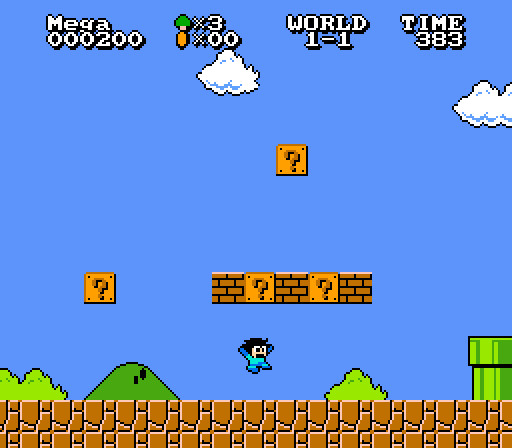 Helmetless Mega Man [Boll Deluxe] [Mods]