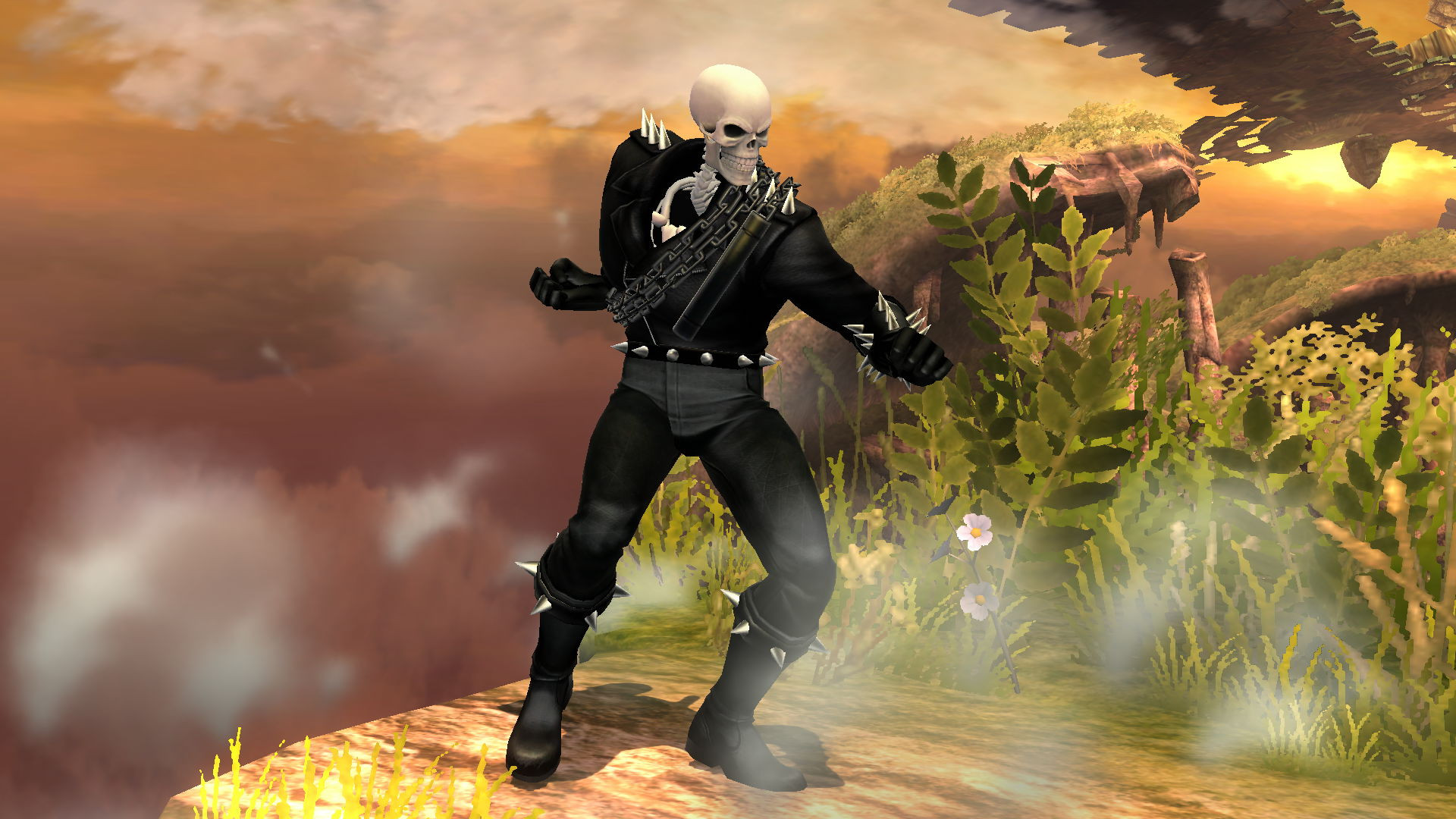 Ghost Rider (UMvC3 skin) [Super Smash Bros. (Wii U)] [Mods]
