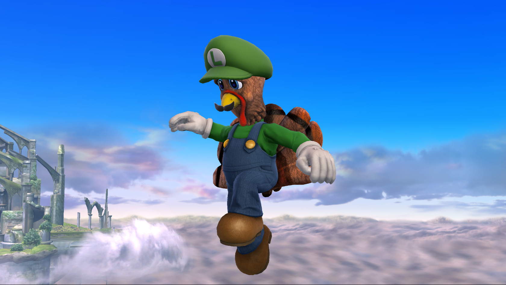 Turkey Luigi [Super Smash Bros. (Wii U)] [Mods]