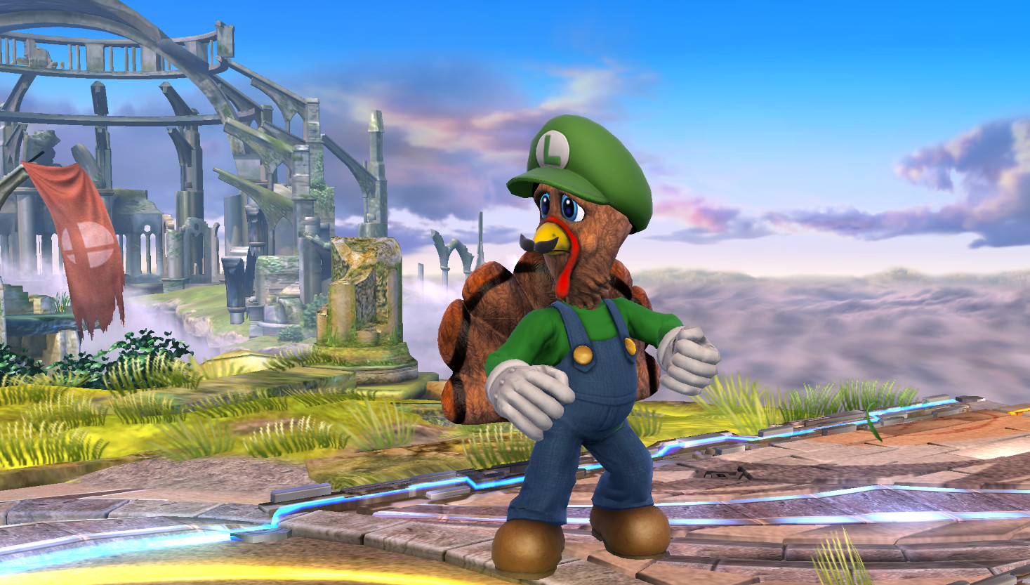 Turkey Luigi Mod for Super Smash Bros. (Wii U) | SSB4U Mods