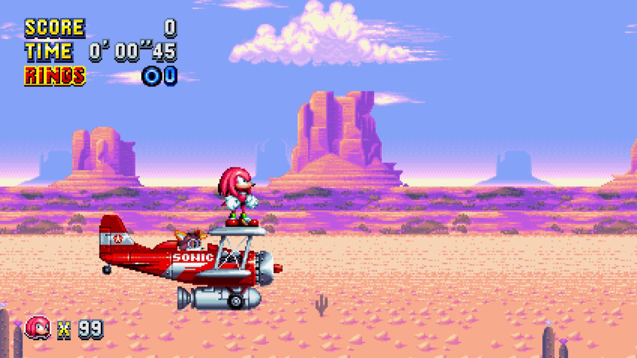 Knuckles on the plane Mod for Sonic Mania | SM Mods