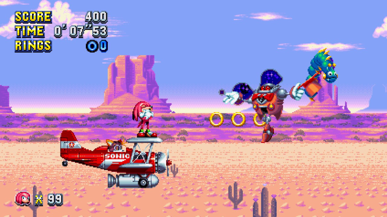 Knuckles on the plane Mod for Sonic Mania | SM Mods