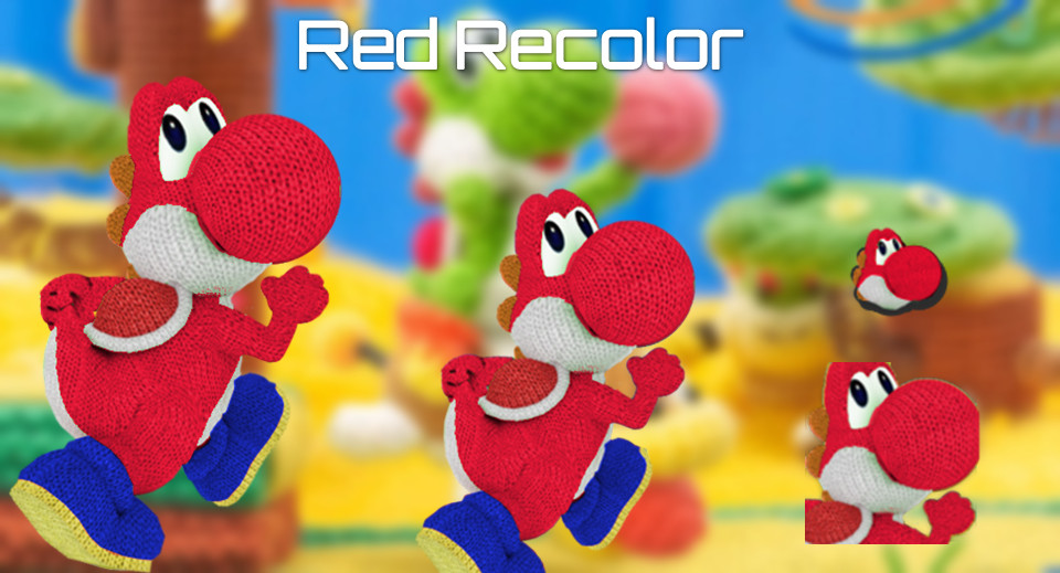 Yarn Yoshi CSPs (Recolors) Mod for Super Smash Bros. (Wii U) | SSB4U Mods