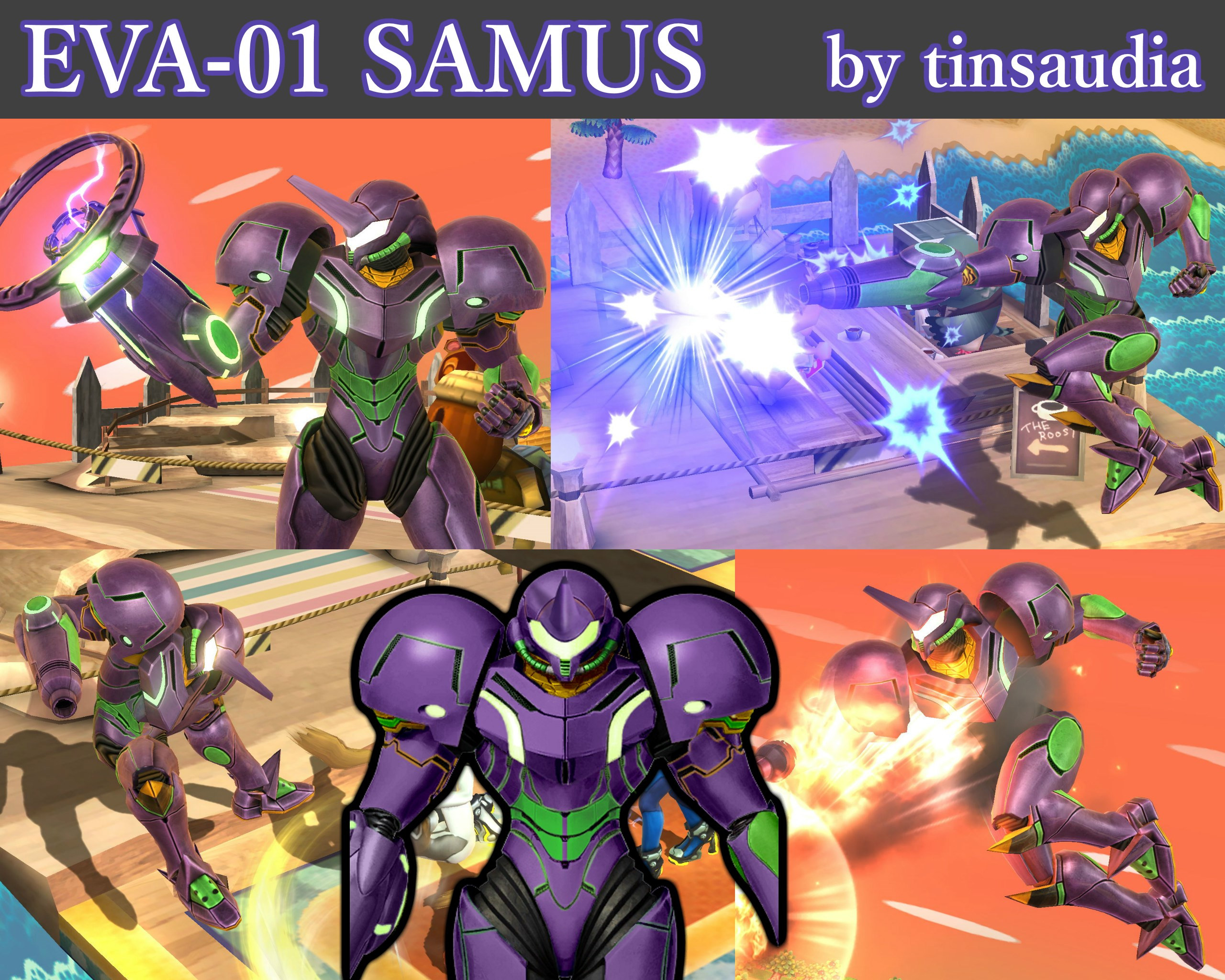 EVA-01 Samus (Neon Genesis Evangelion) [Super Smash Bros. (Wii U)] [Mods]