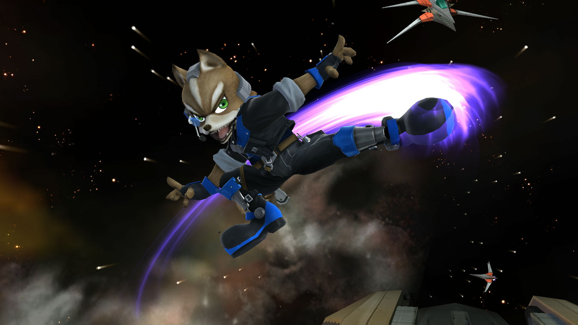 Black and Blue Fox [Super Smash Bros. (Wii U)] [Mods]