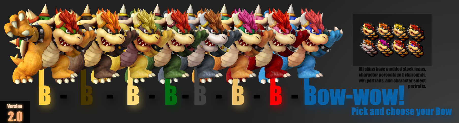 Less Feral Boswer/Super Mario 3D World Bowser Eyes [Super Smash Bros ...