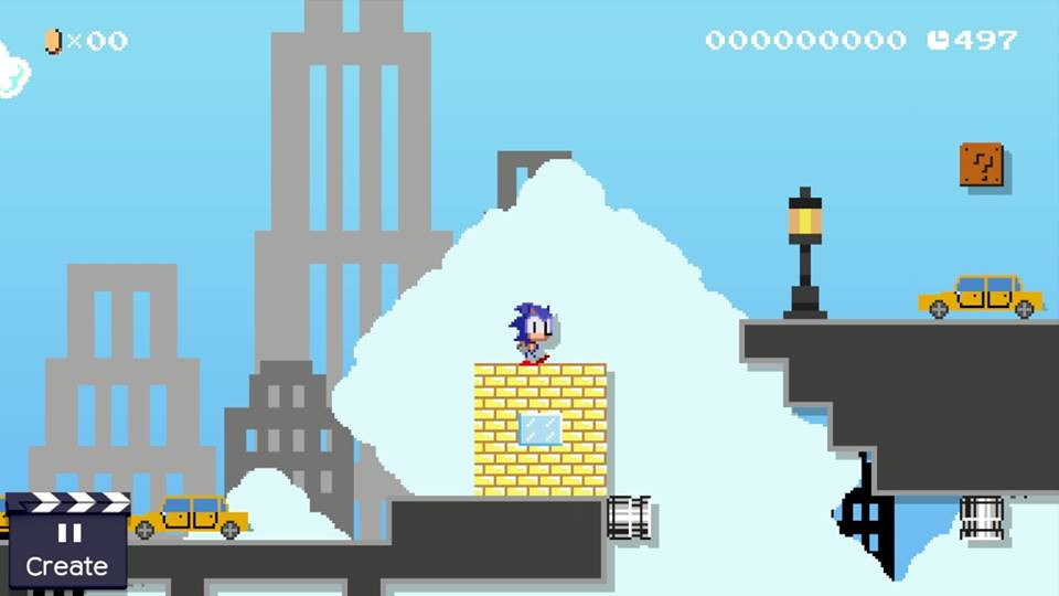 Sonic CD Mini Sonic Mystery Mushroom Mod for Super Mario Maker | SMM Mods