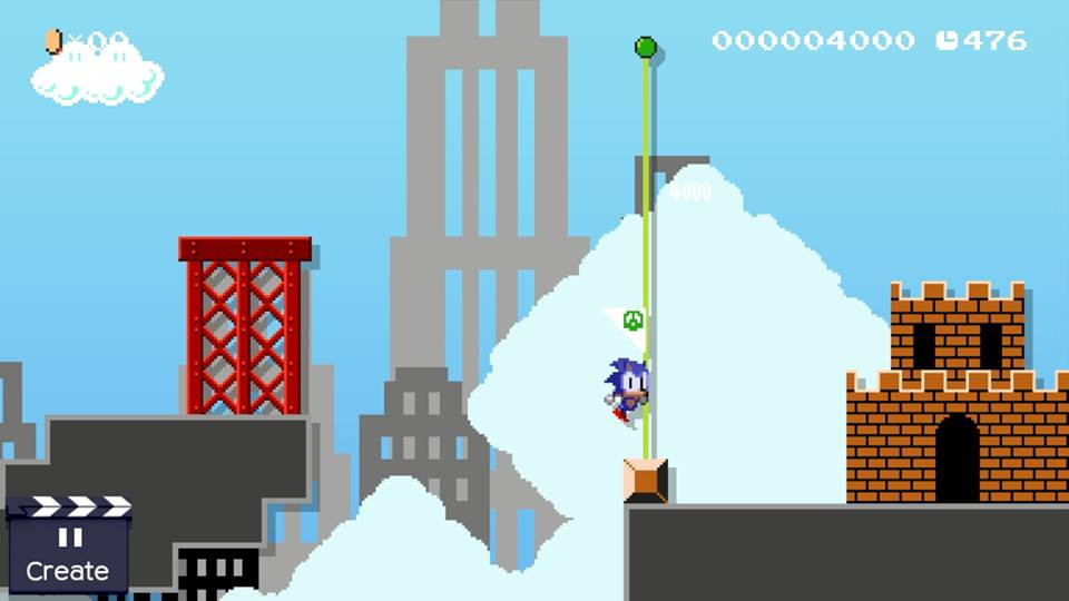Sonic CD Mini Sonic Mystery Mushroom Mod for Super Mario Maker | SMM Mods