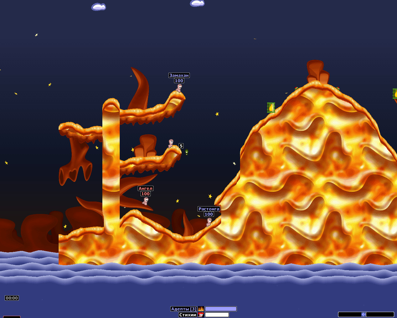 Red Band Worm Flag [Ultimate Worms Project] [Mods]