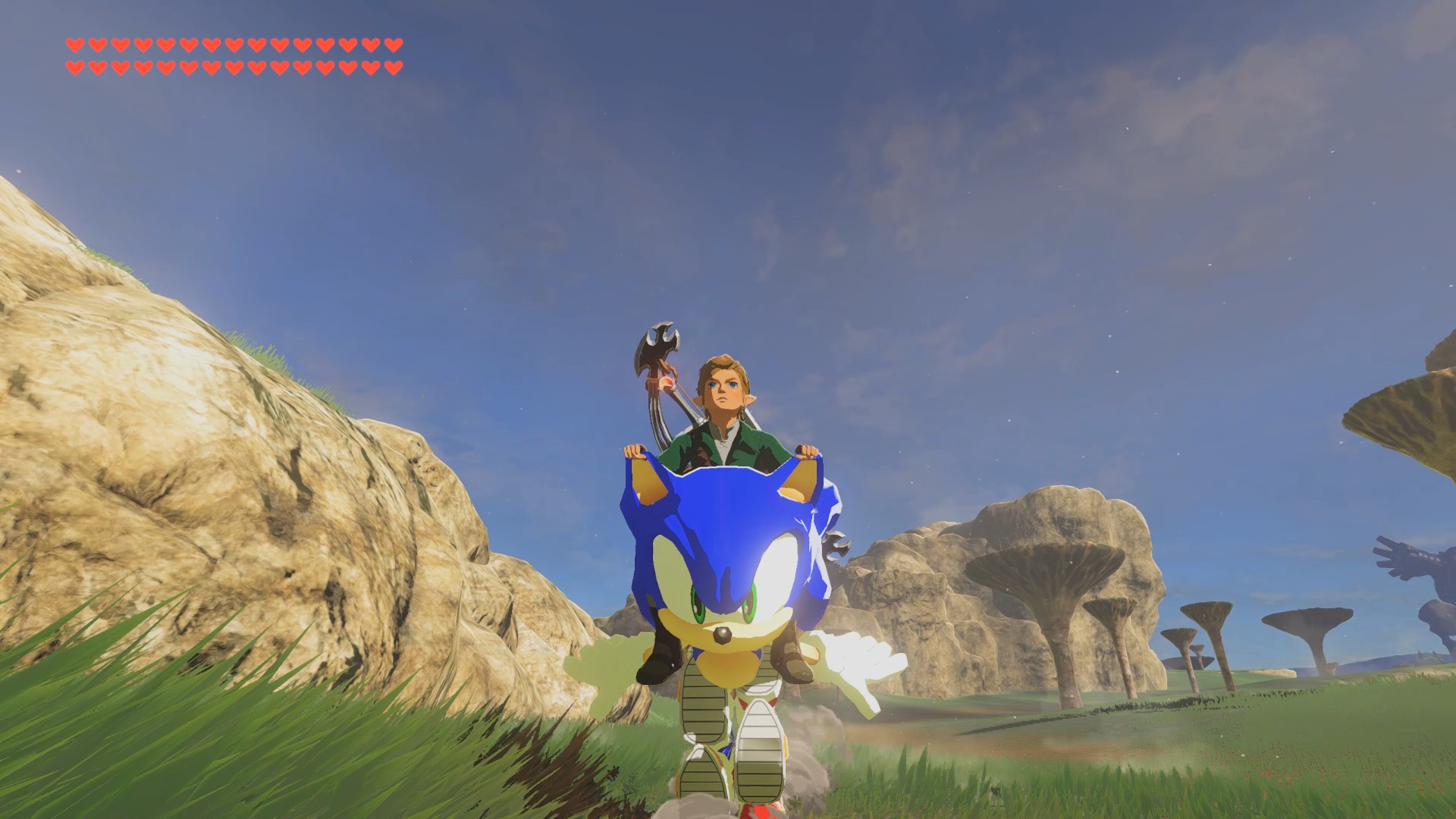 Sonic over Motorcycle Mod for The Legend of Zelda: Breath of the Wild ...